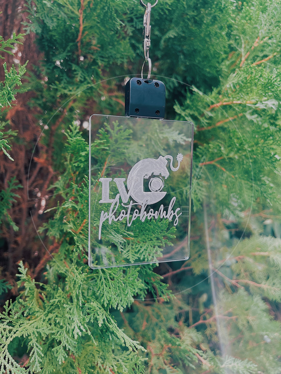 LED Light Up Lanyard Badge – Etched Grace